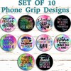 Softball Pop-up Phone Socket Grip Sublimation Templates-set of 16 ...