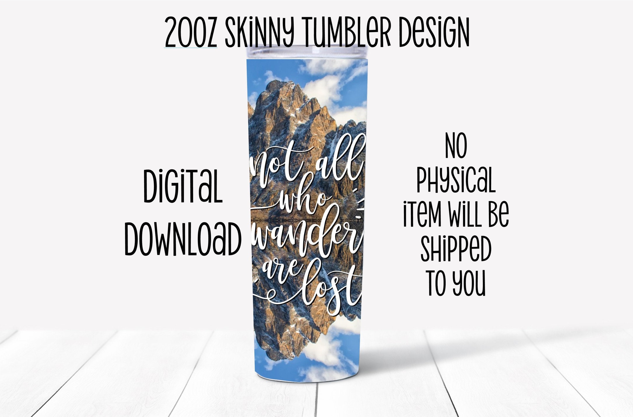 Not All Who Wander Are Lost 20oz Skinny Tumbler Sublimation - Etsy