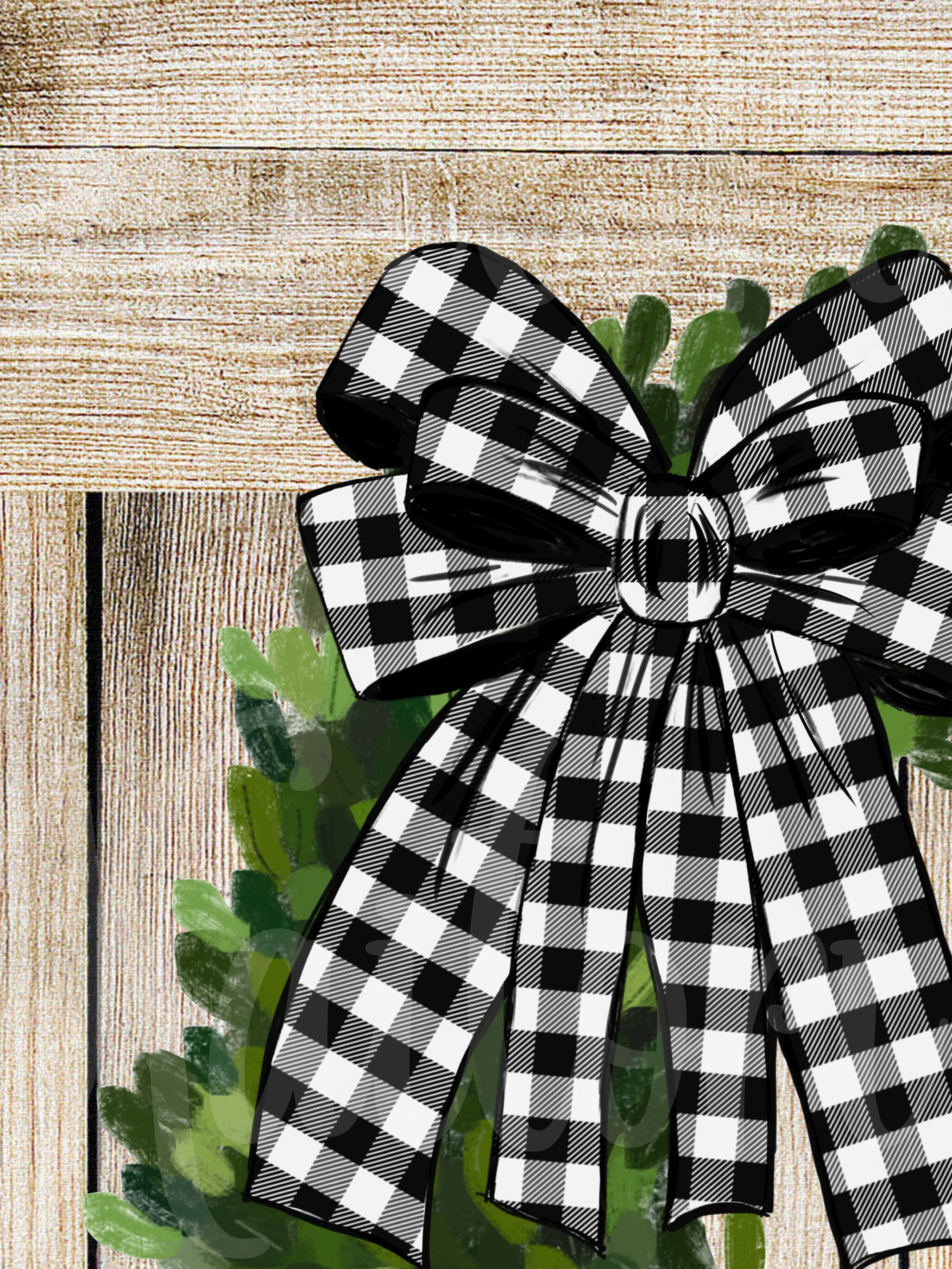 Boxwood Wreath Garden Flag Sublimation Design Template | Etsy