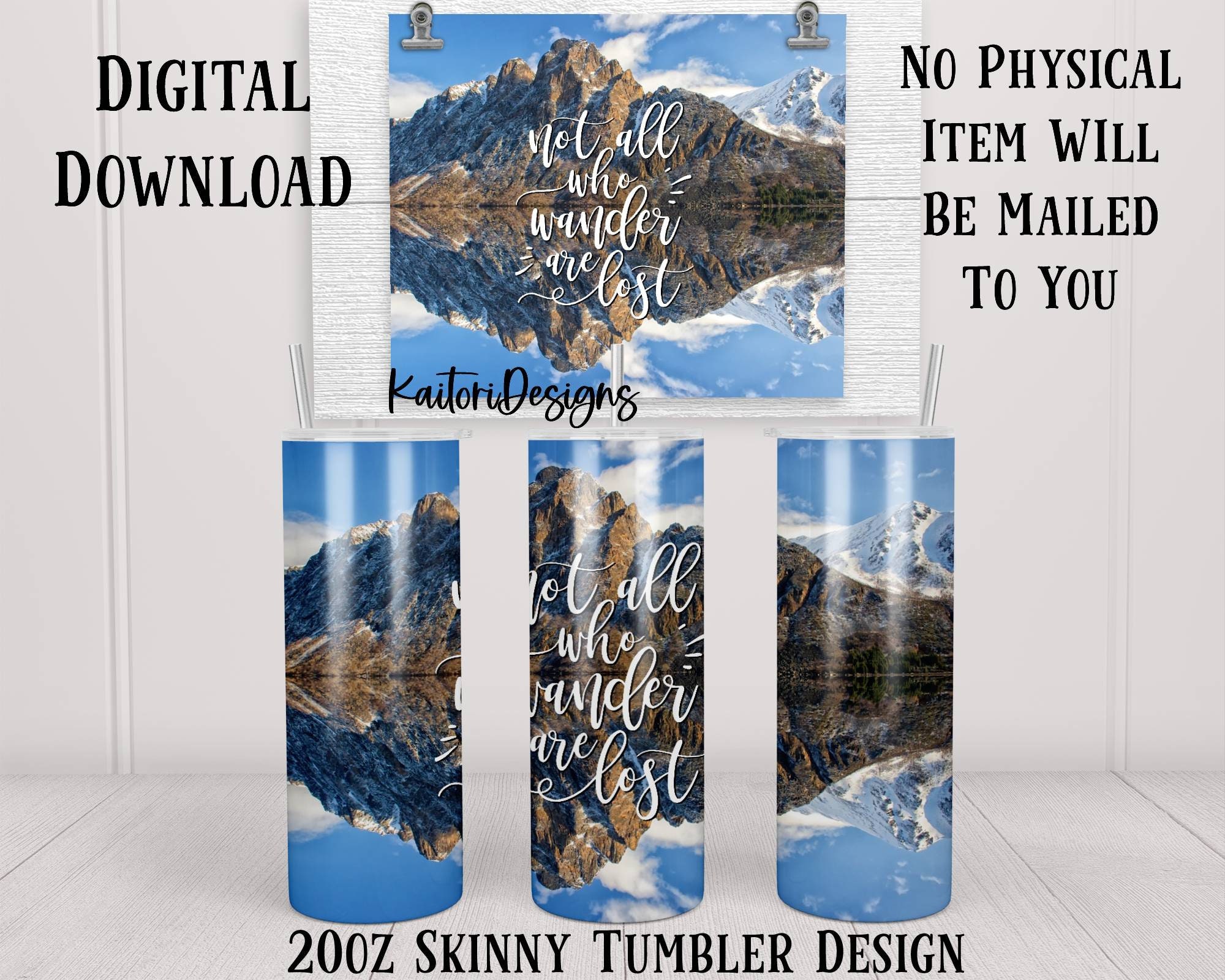 Not All Who Wander Are Lost 20oz Skinny Tumbler Sublimation - Etsy