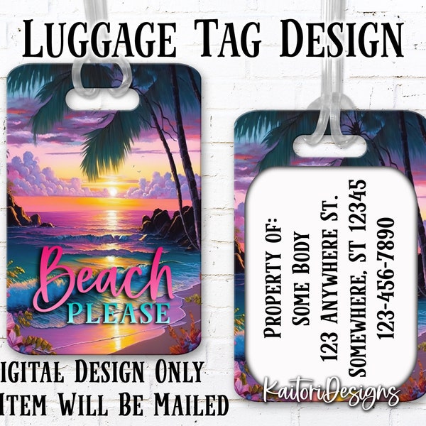 Hawaii Luggage Tag - Etsy