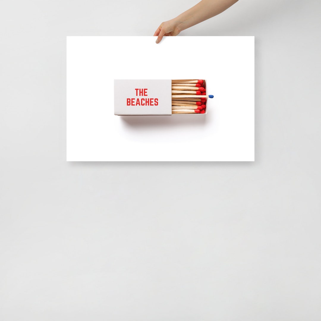 The Beaches Matchbox Poster Art - Etsy UK