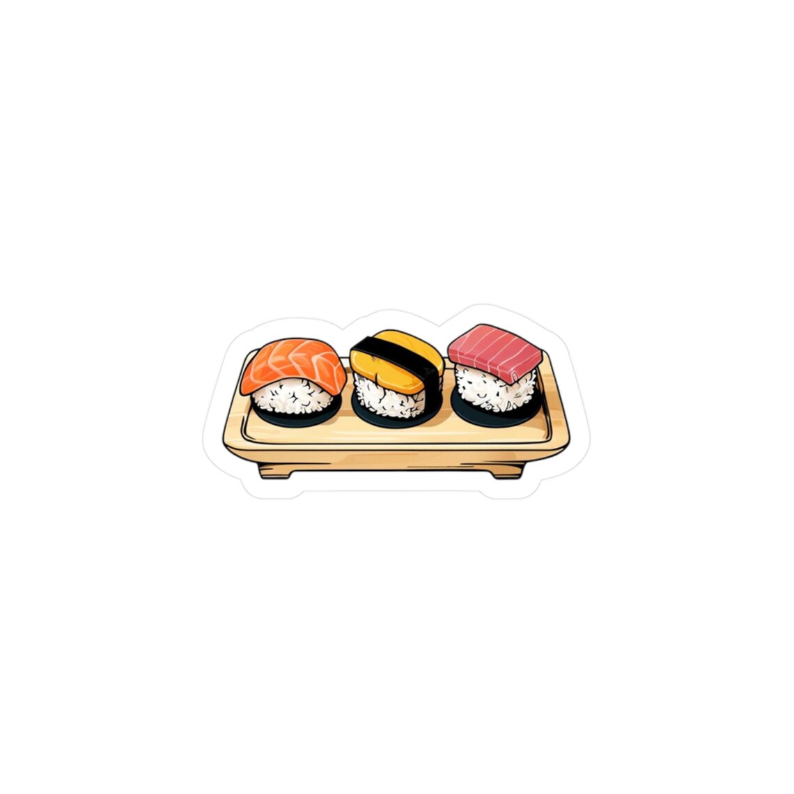 Sushi Sticker - Cute Sushi Stickers for Foodies, Customizable Laptop ...