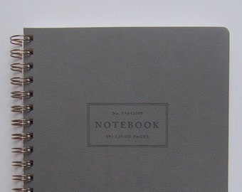 FRINGE STUDIO notesmark Cognac Spiral Notebook Faux Leather 9.75 X 7.25 ...