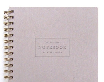 FRINGE STUDIO caslon Blush Spiral Notebook Faux Leather 9.75 X 7.25 192 ...