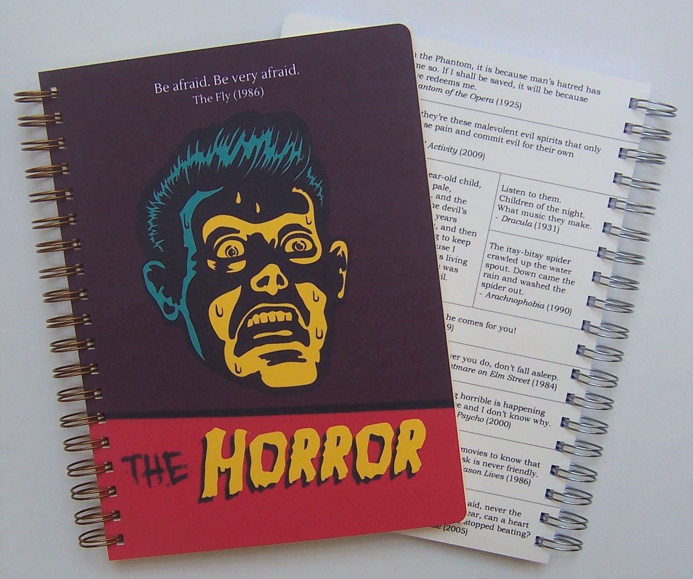 The Horror Halloween Notebook 9.75 X 7.25 Custom - Etsy