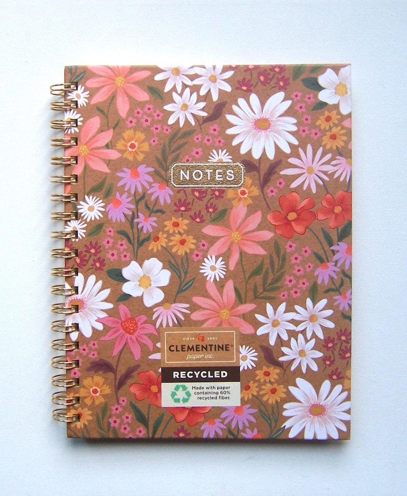 CLEMENTINE PAPER INC. | 200 Page Spiral Lined Notebook | 10" X 7.75 ...