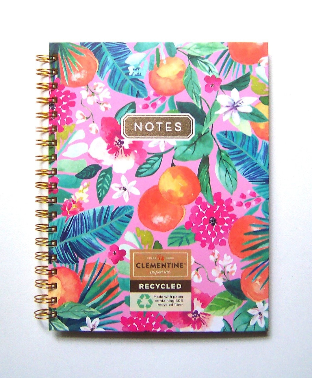 CLEMENTINE PAPER INC. 200 Page Spiral Lined Notebook 10 X 7.75 Large ...
