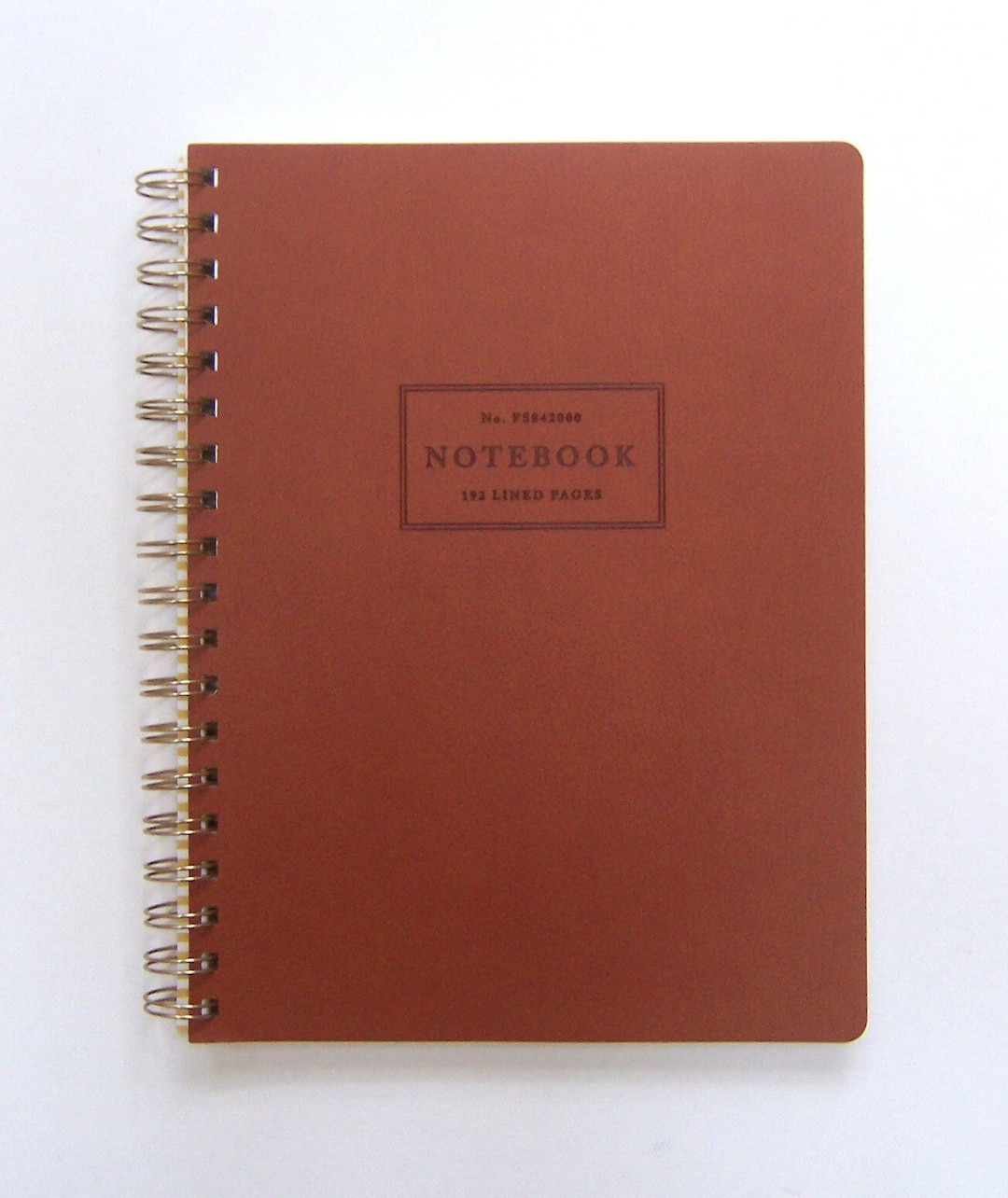 FRINGE STUDIO "caslon Cognac" Spiral Notebook | Faux Leather | 9.75" X ...