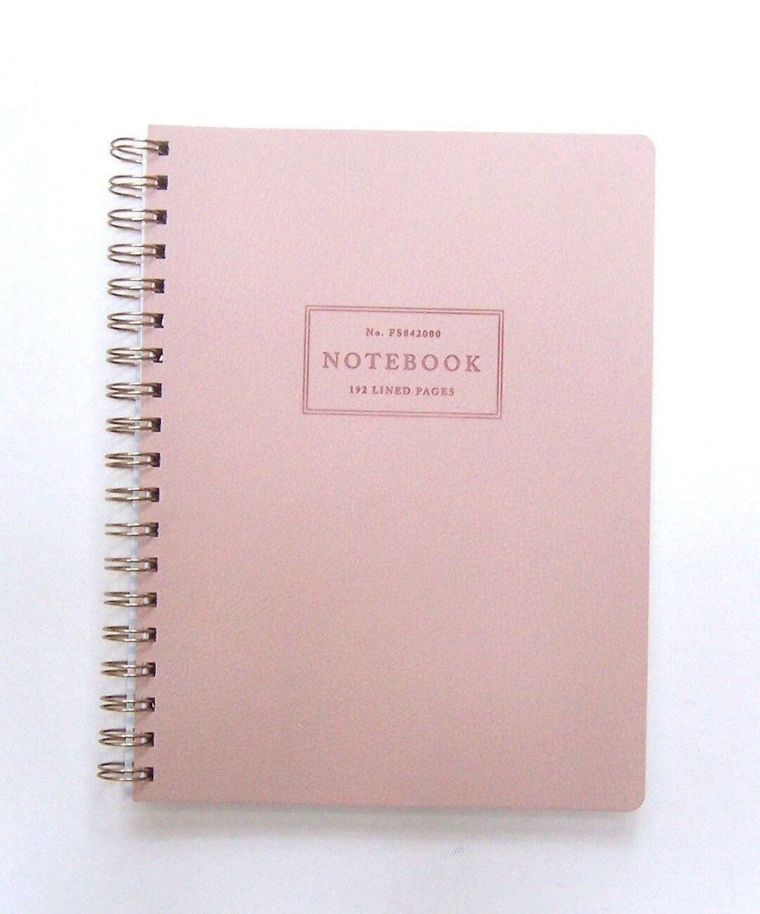 FRINGE STUDIO "caslon Blush" Spiral Notebook | Faux Leather | 9.75" X 7 ...