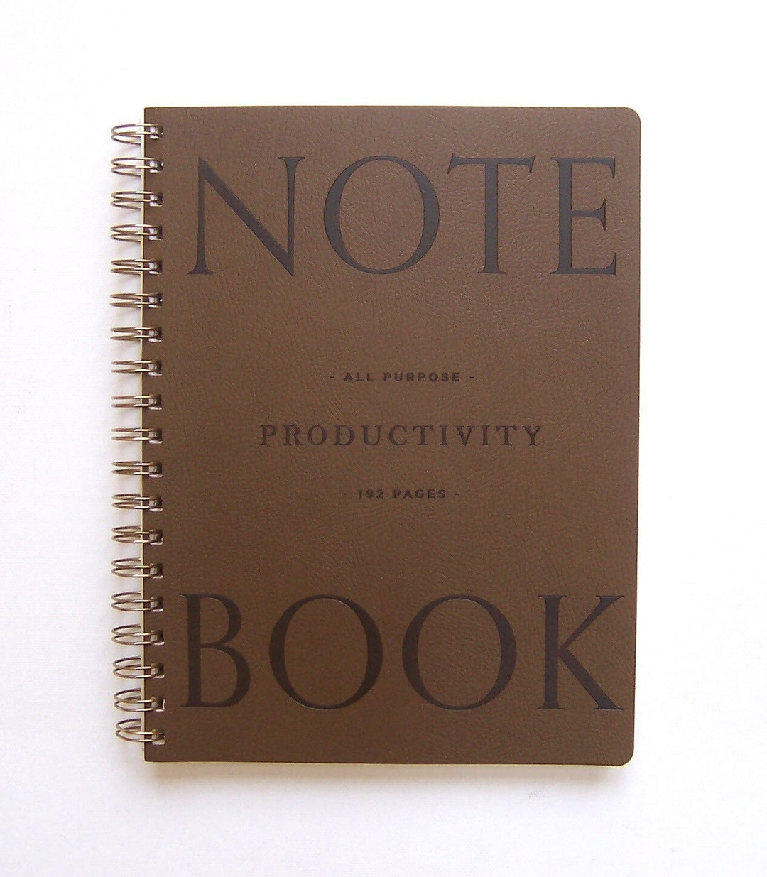 FRINGE STUDIO productivity Spiral Notebook Faux Leather Spiral Journal ...