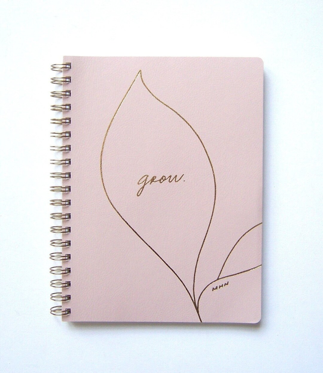 FRINGE STUDIO "mhn Grow Blush" Faux Leather Notebook | 9.75" X 7.25 ...