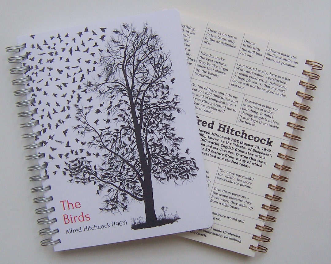 The Birds Movie Custom Notebook | 9.75" X 7.25" Spiral Daily Writing ...