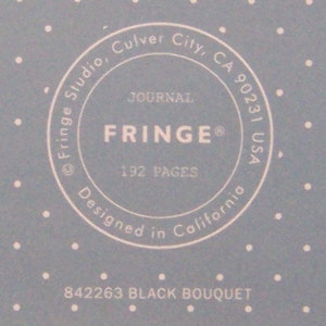 FRINGE STUDIO Writing Journal 9.75 X 7.25 192 College Lined Dated Pages ...
