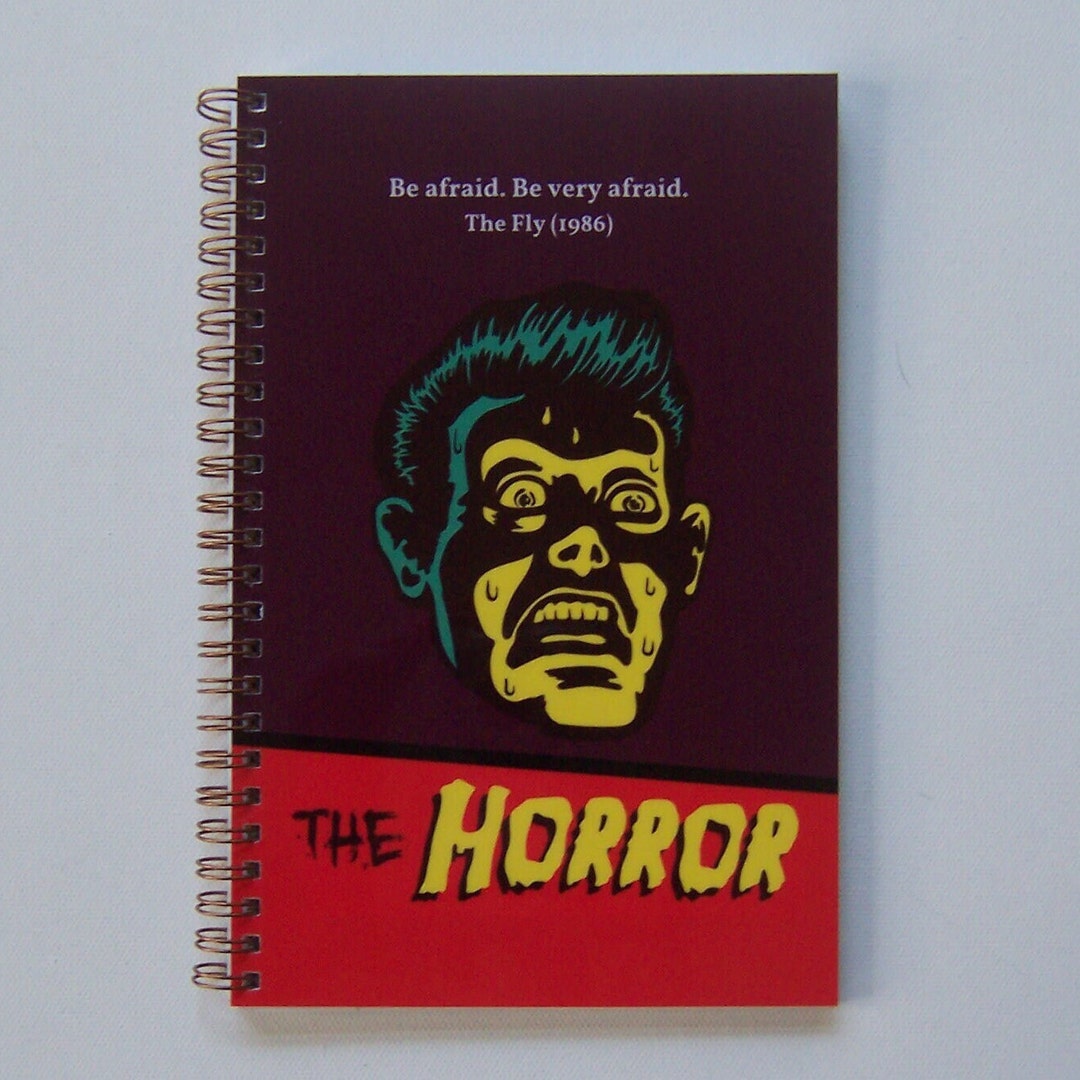 Horror Movie Spiral Notebook | 8.5" X 5.5" | 120 Lined Pages | Soft ...