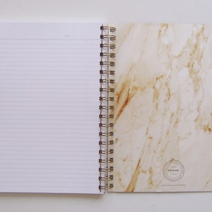 FRINGE STUDIO productivity Spiral Notebook Faux Leather Spiral Journal ...