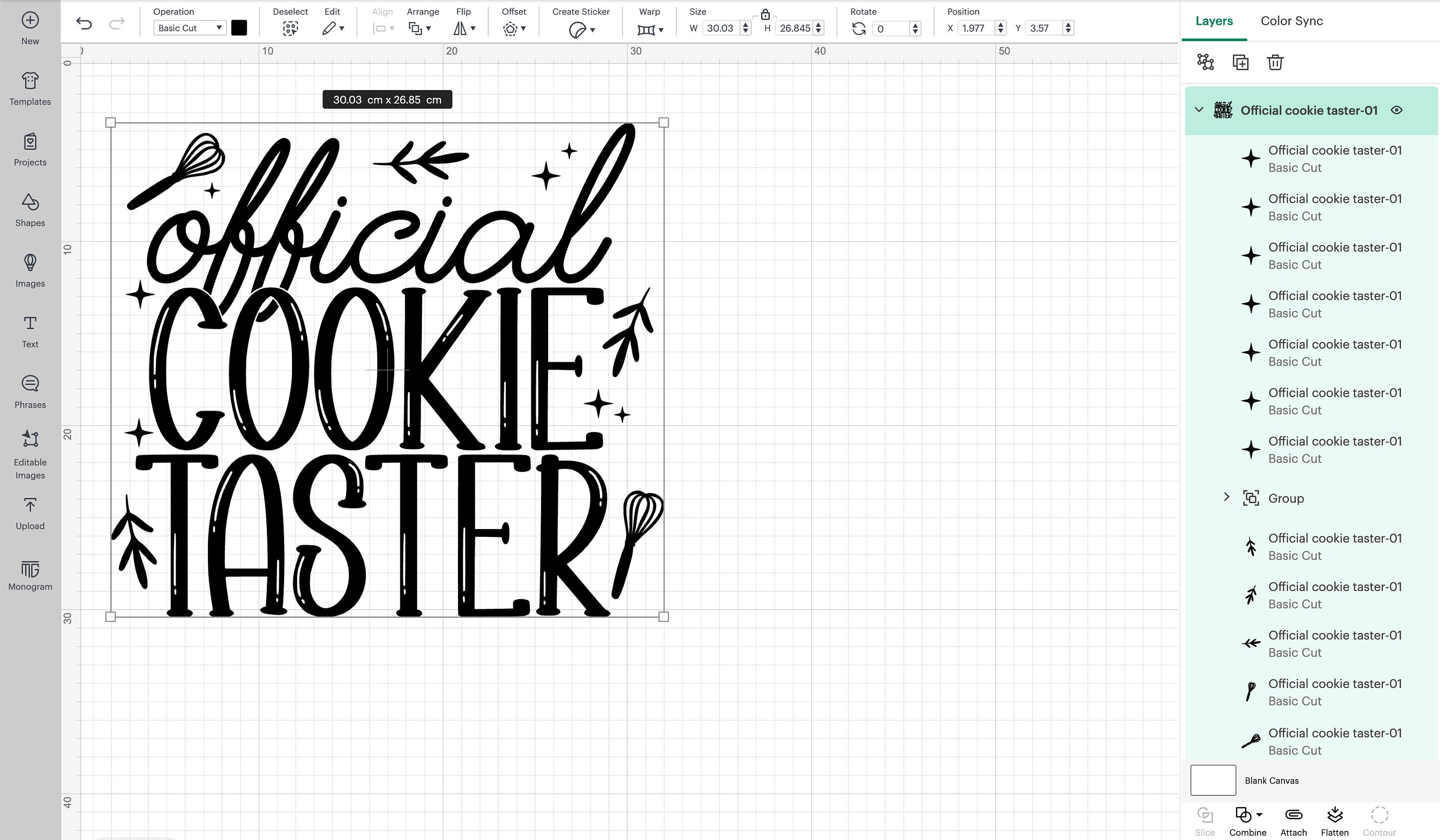 Official Cookie Taster PNG SVG, Funny Saying, Baking Sayings, Digital ...