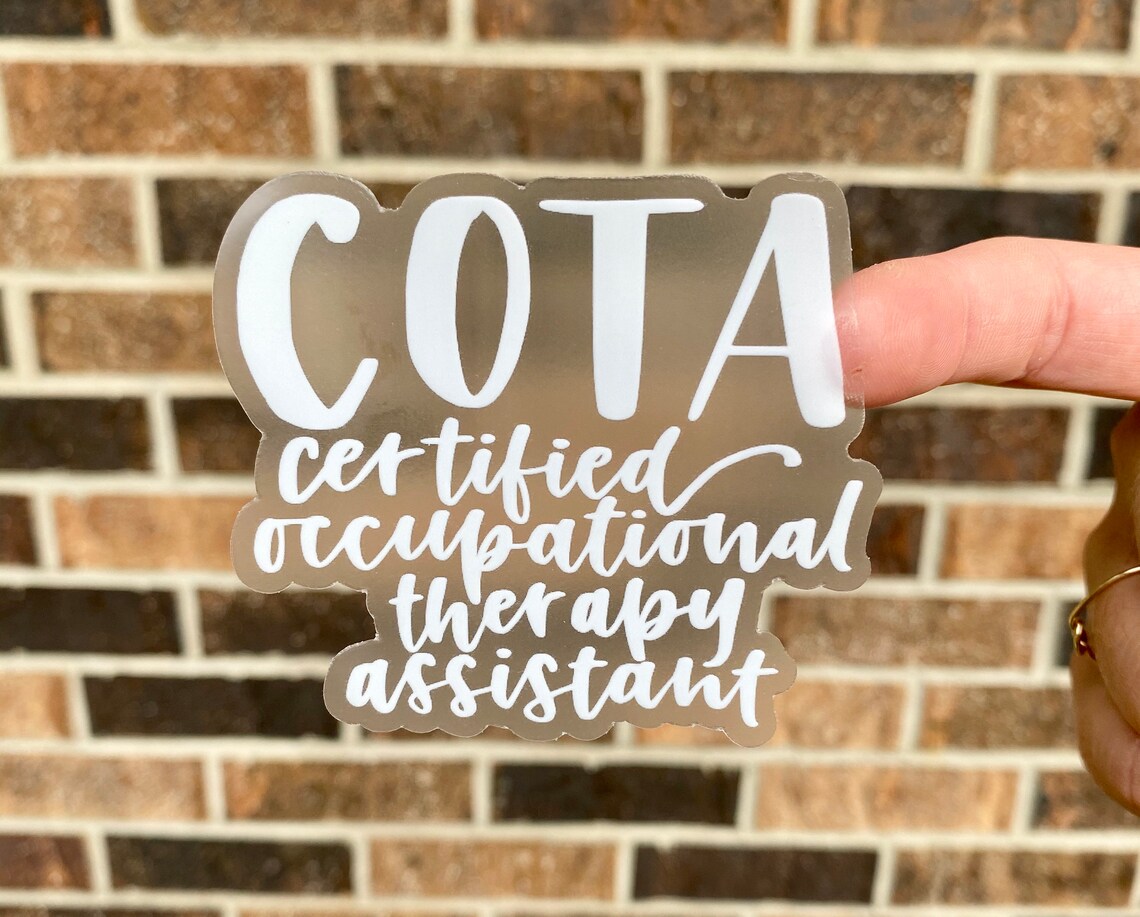 COTA Certified Occupational Therapy Assistant | Laptop Sticker | COTA ...