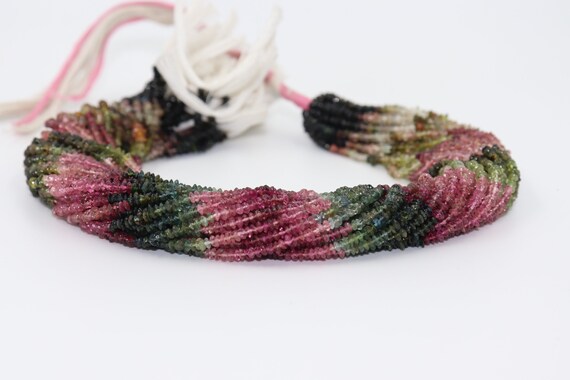 Multi Tourmaline Smooth Button Shape Beads Multi Tourmaline - Etsy