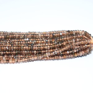 Natural Andalusite Faceted Rondelle Beads AAA Quality Andalusite Beads ...