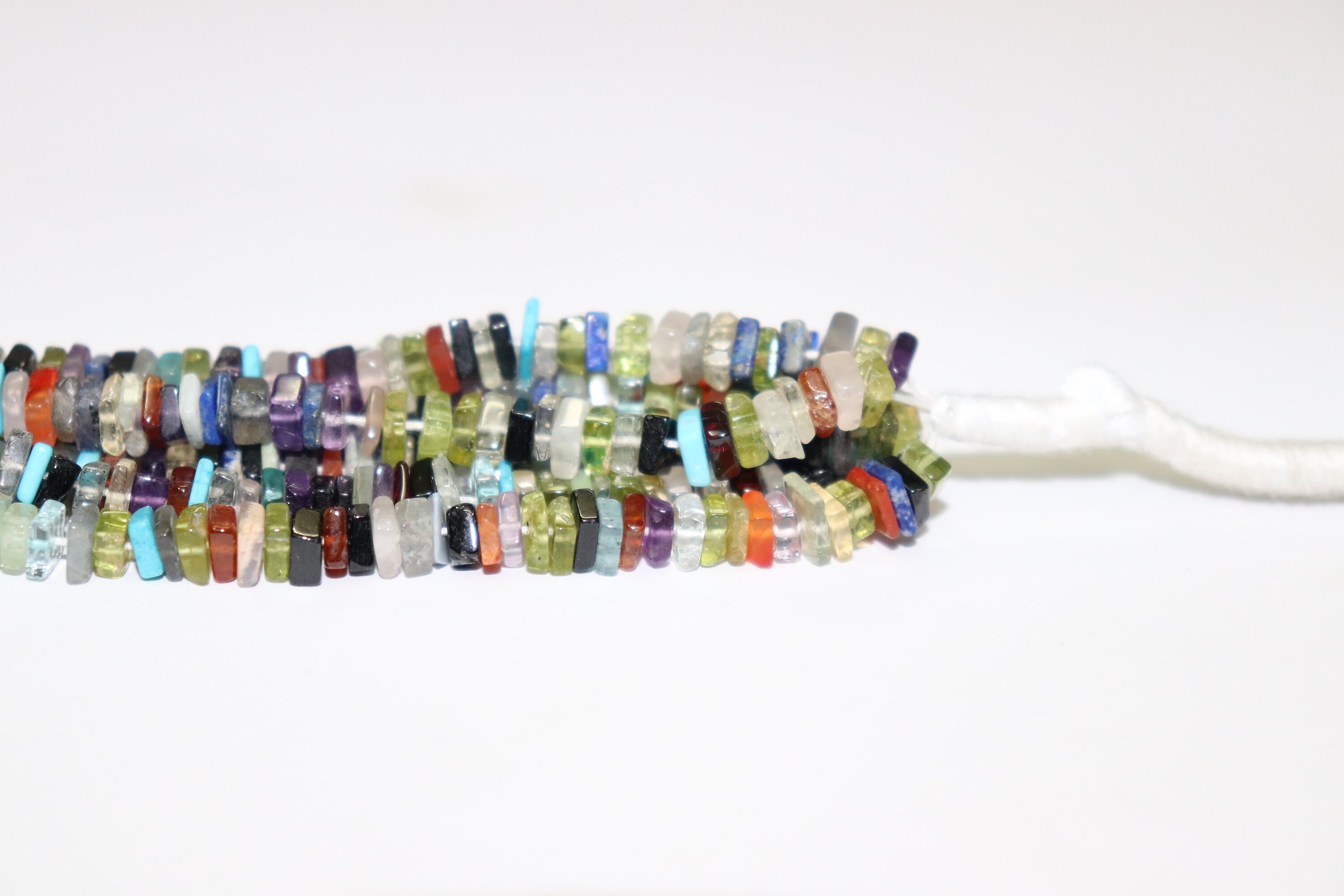 Multi Gemstone Smooth Square Shape Beads Disco Beads Heishi - Etsy