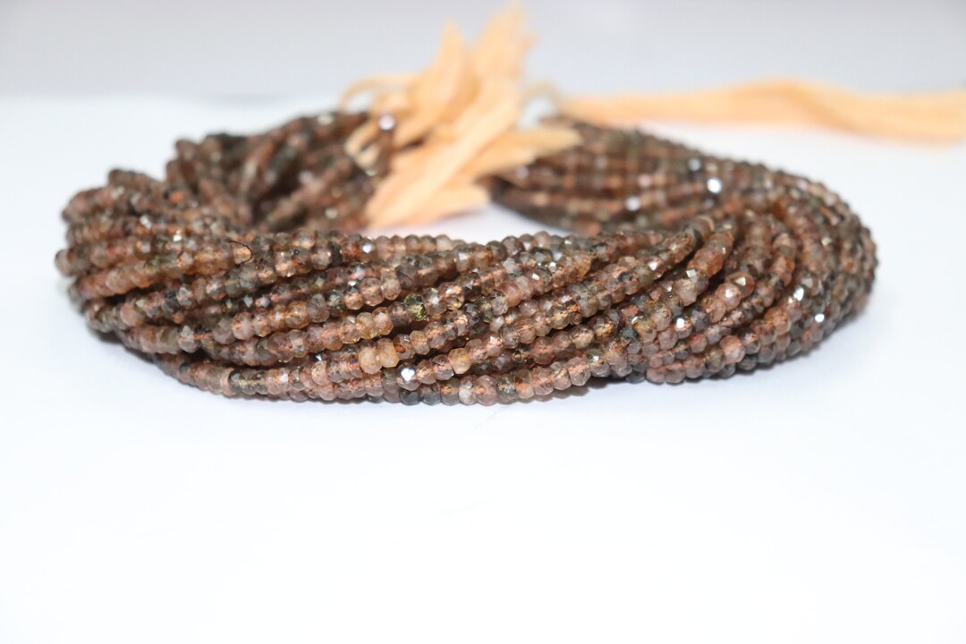 Natural Andalusite Faceted Rondelle Beads AAA Quality Andalusite Beads ...