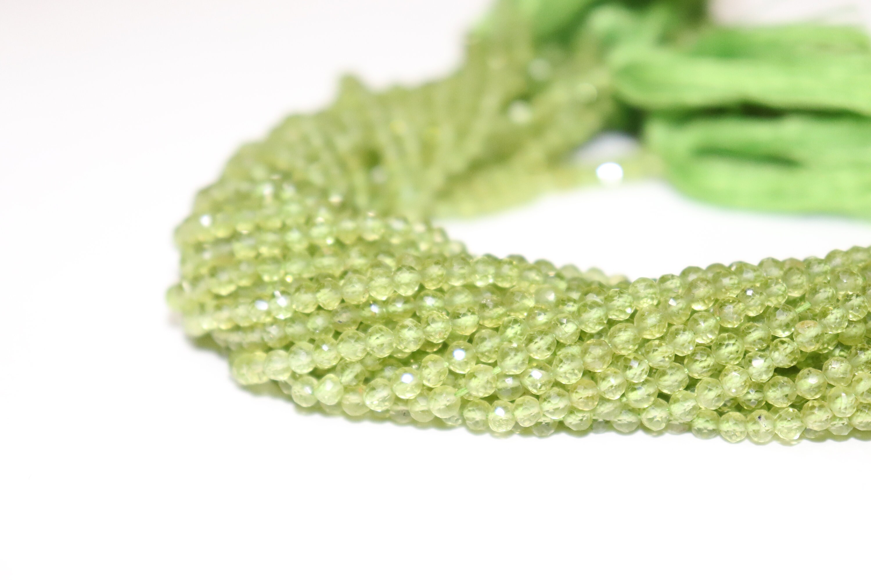 Peridot Faceted Round Shape Beads Peridot Round Beads Peridot - Etsy