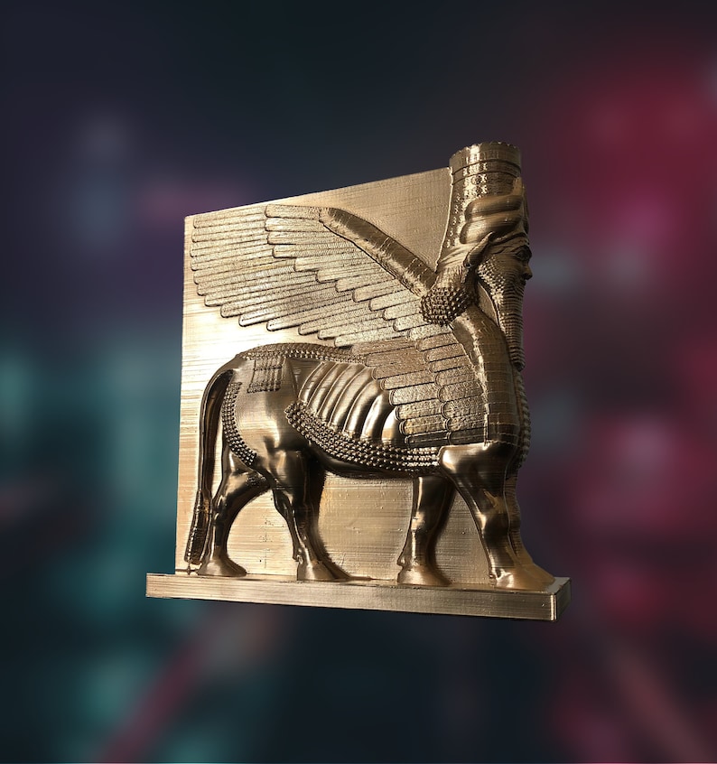 Assyrian Lamassu - 3D Print - Medium Size - Etsy