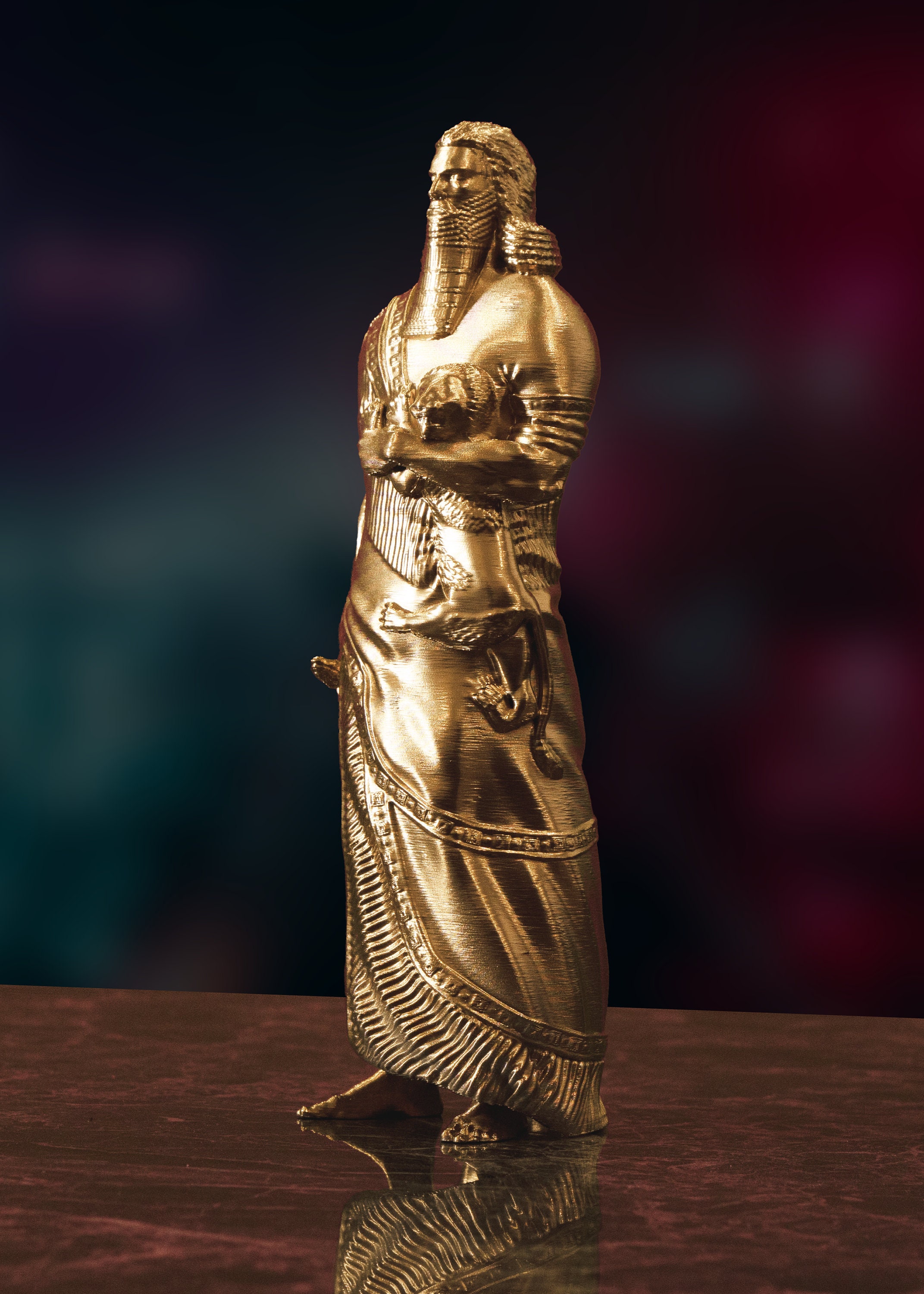 Assyrian Gilgamesh 3D Print Medium Size - Etsy