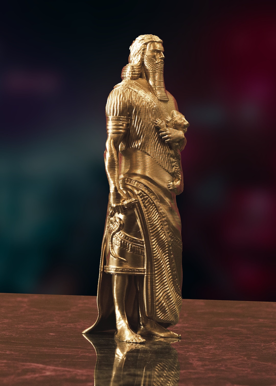 Assyrian Gilgamesh - 3D Print - Medium Size - Etsy