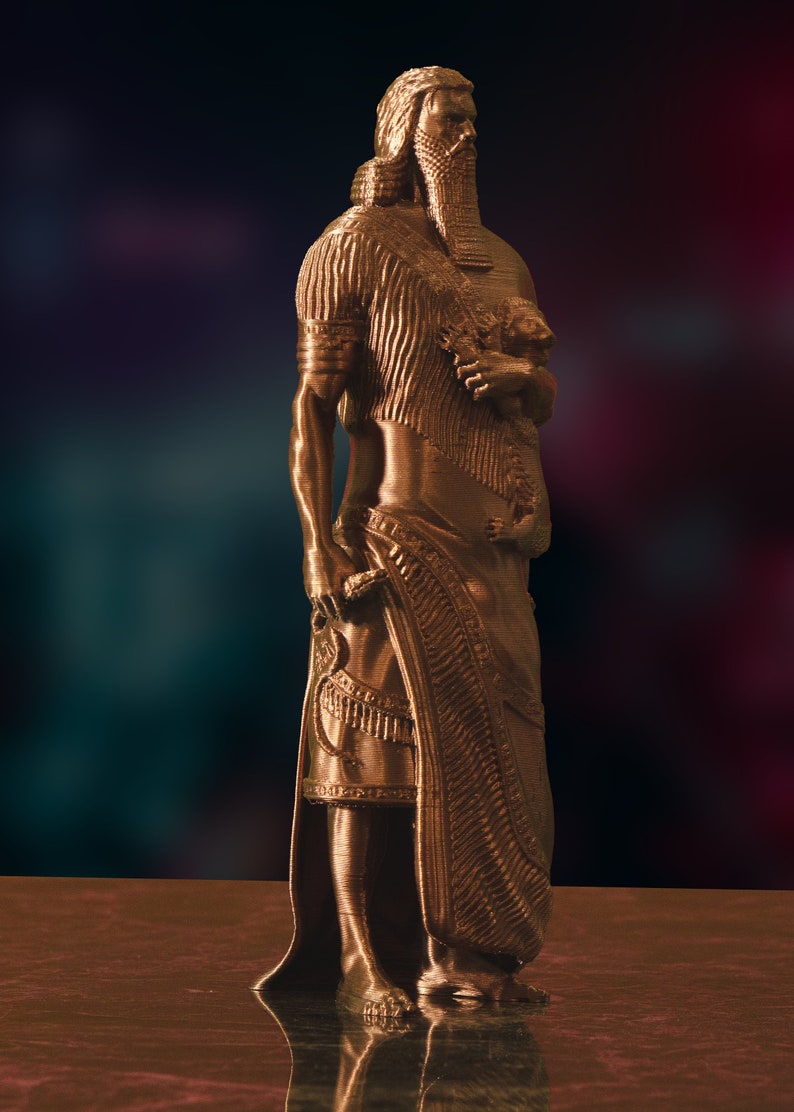 Assyrian Gilgamesh - 3D Print - Medium Size - Etsy
