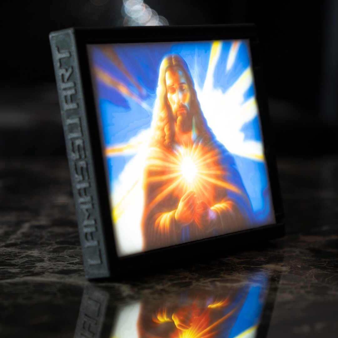 Lithophane LED Frame Lamp - Etsy