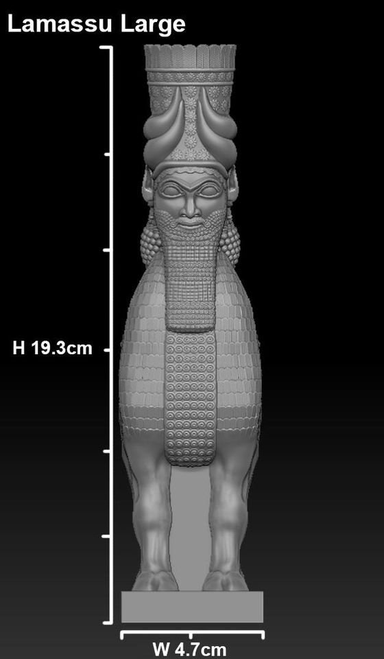 Assyrian Lamassu - 3D Print - Medium Size - Etsy