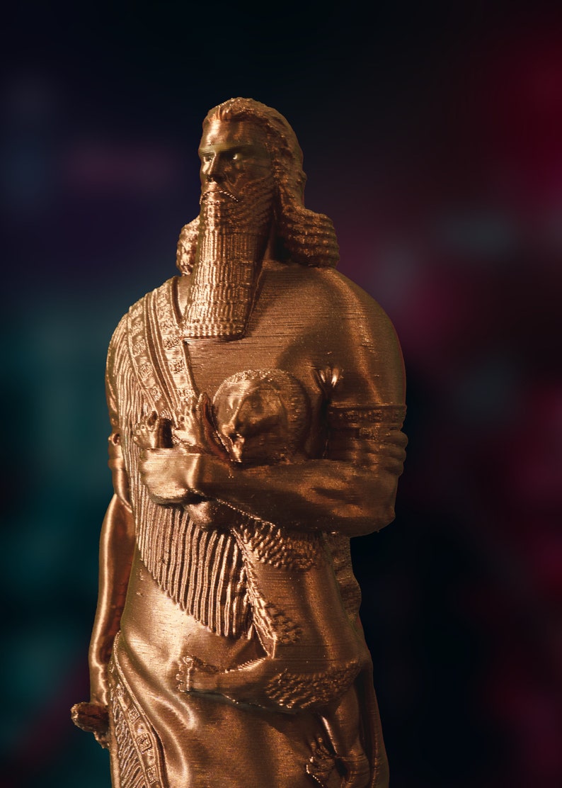 Assyrian Gilgamesh - 3D Print - Medium Size - Etsy