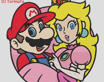 Supermario Embroidery | Etsy