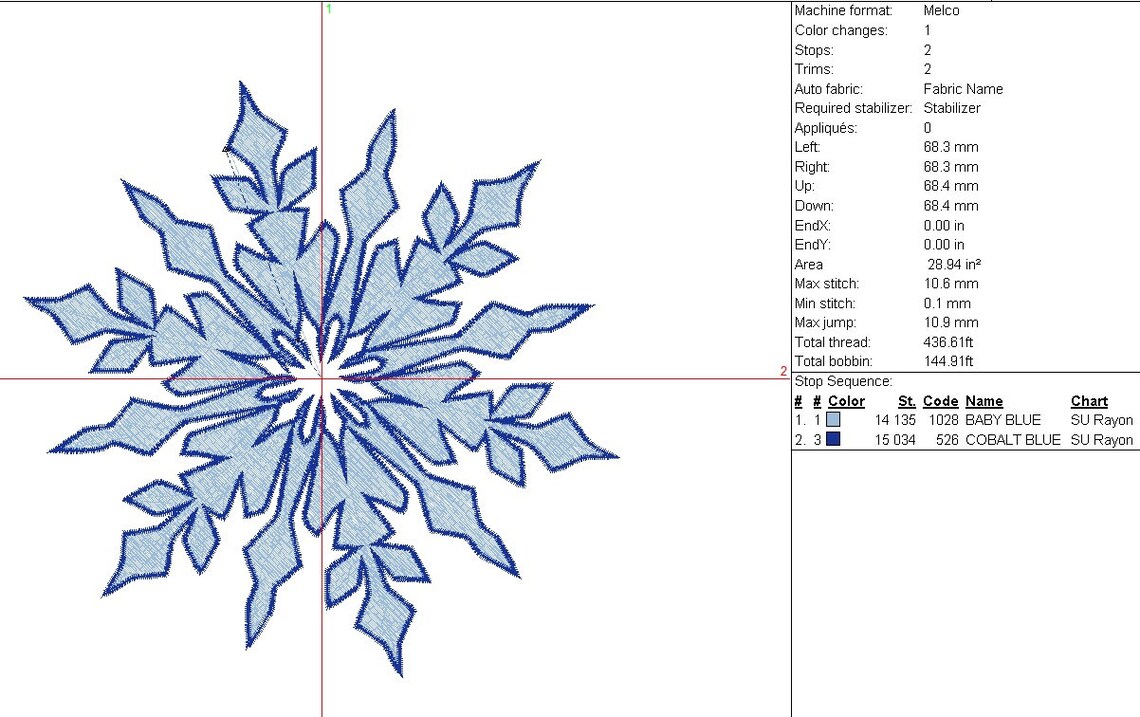 Snowflake Embroidery Designs Christmas Snowflake Designs - Etsy