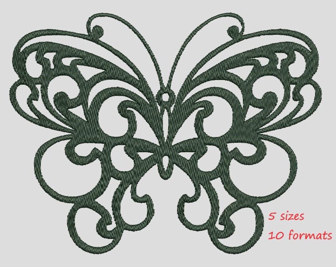 Butterfly Embroidery Design, Butterfly Designs - Instant Download - Etsy