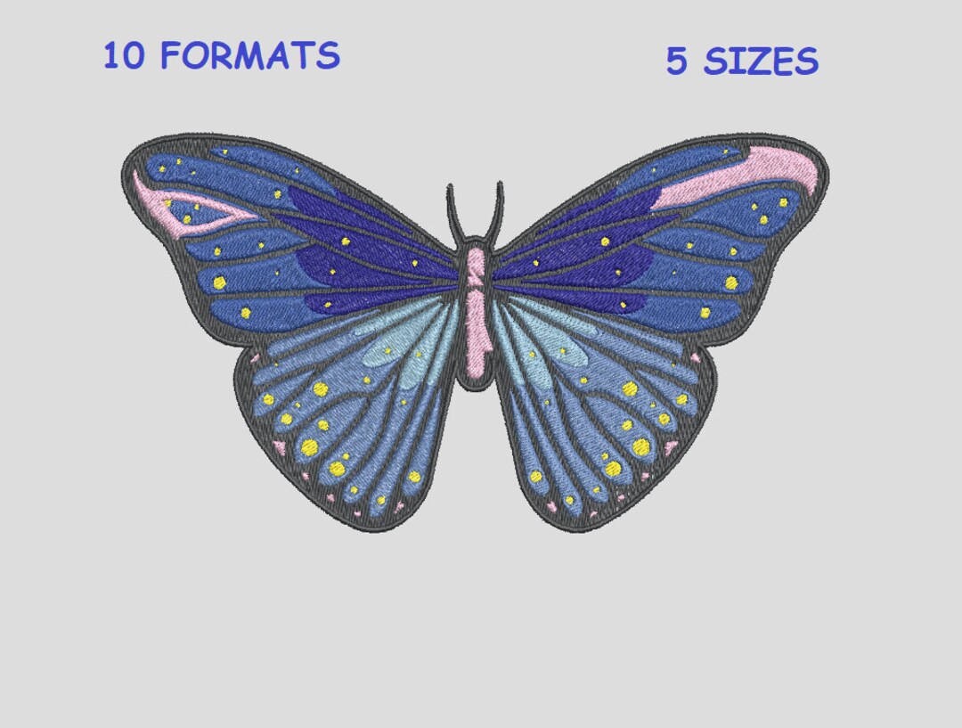 Butterfly Embroidery,butterfly Design, Embroidery File, Butterflies and ...