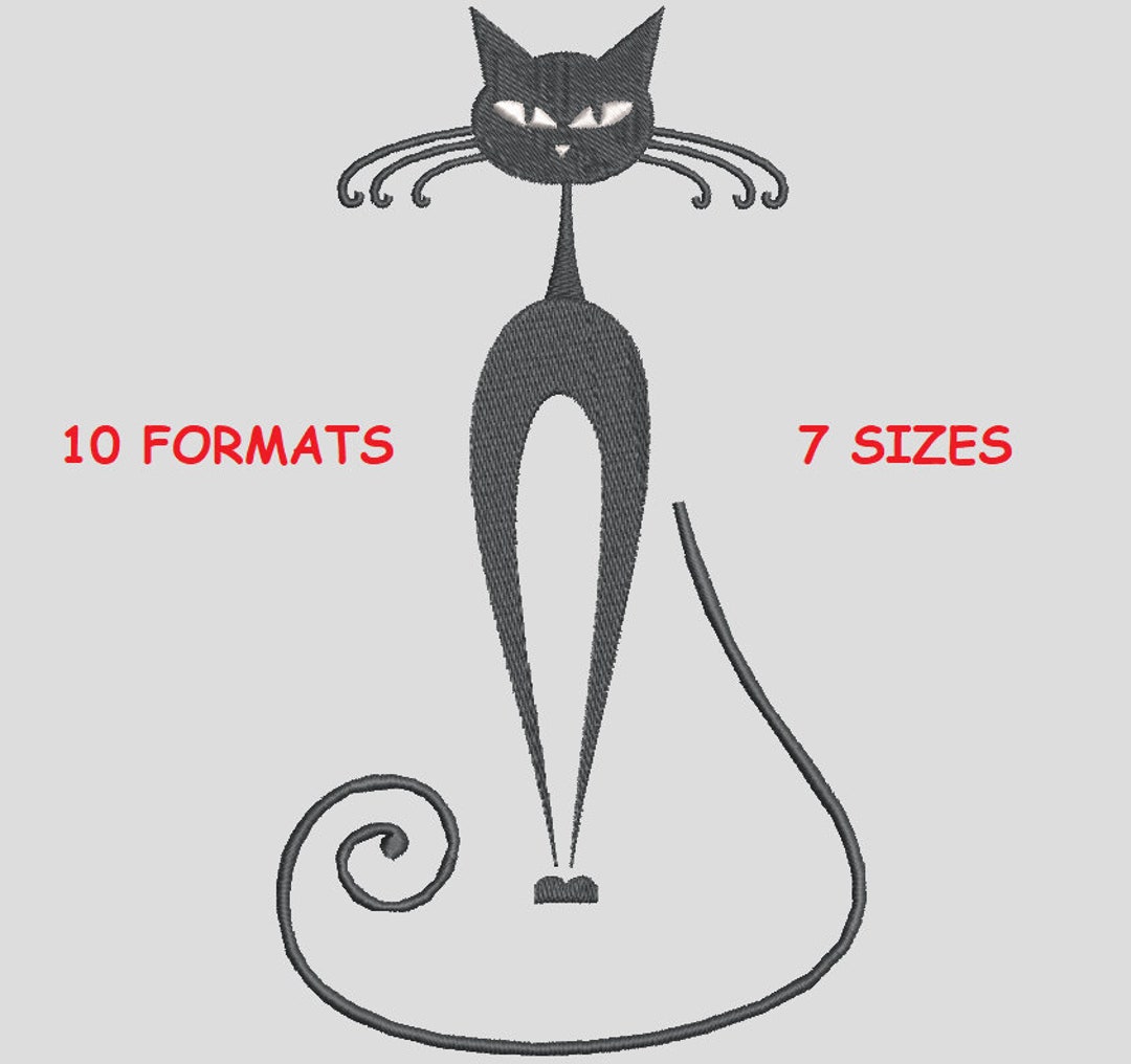 Cat Embroidery Design,cat Head Designs - Instant Download, 01 - Etsy