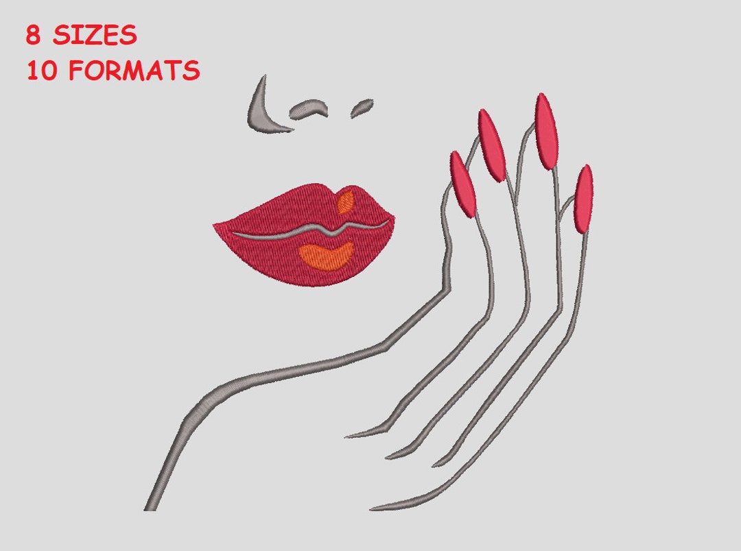 Girl Embroidery Design, Face Girl Embroidery Designs,woman Face ...