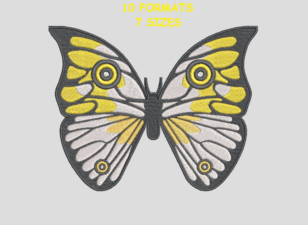 Butterfly Embroidery,butterfly Design, Embroidery File, Butterflies and ...