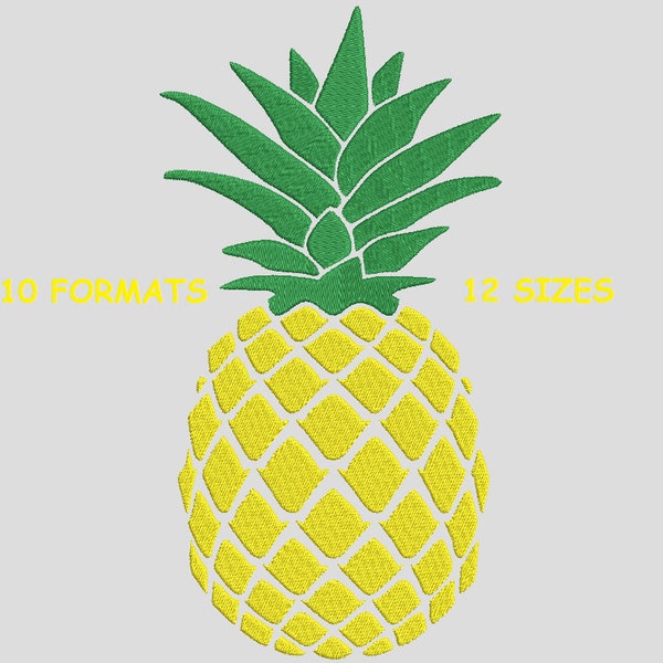 Pineapple Embroidery - Etsy