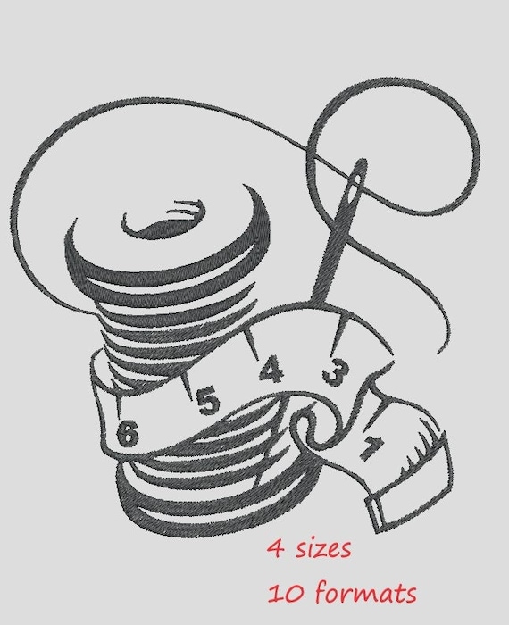 Spool of Thread Embroidery Design Spool of Thread Designs - Etsy