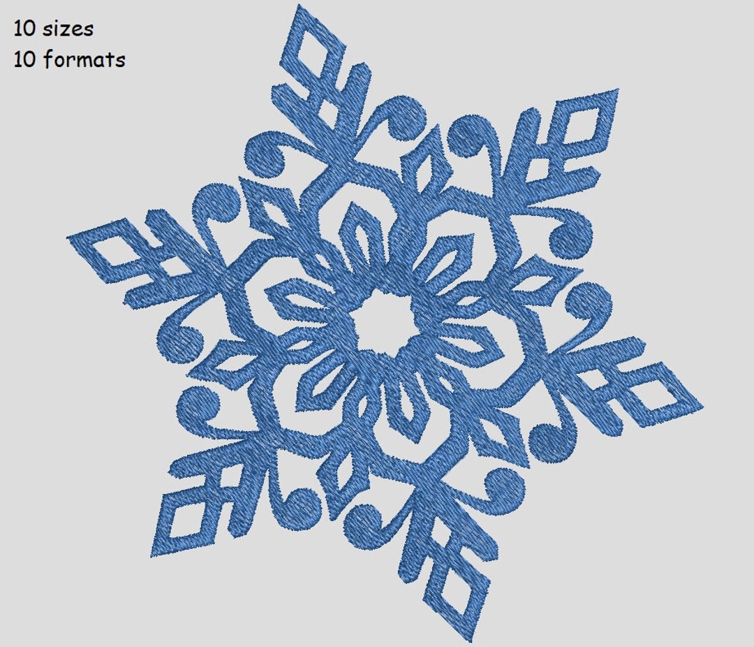 Snowflake Embroidery Designs, Christmas Snowflake Designs, Winter ...
