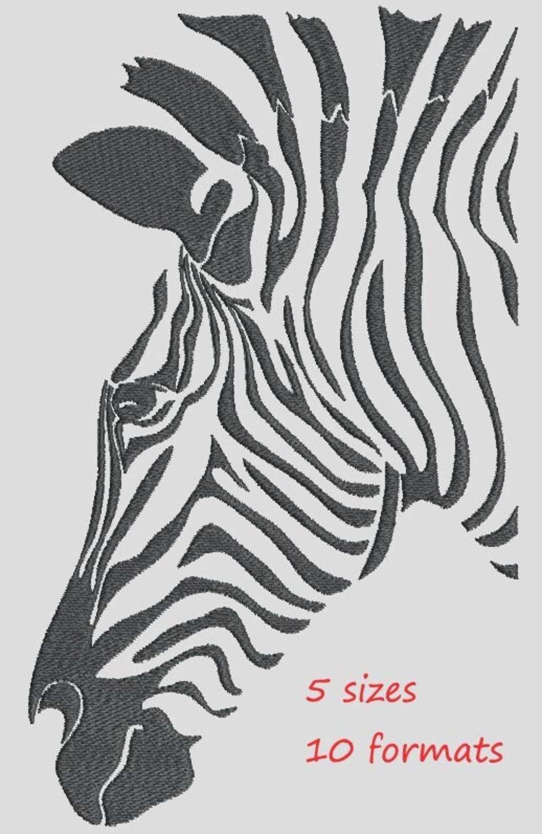 Zebra Embroidery Design,zebra Designs - Instant Download - Etsy