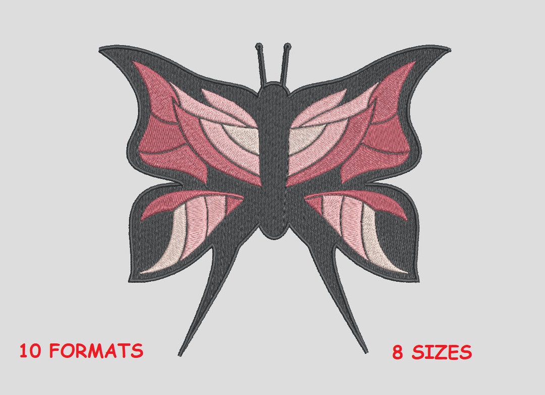 Bordado de mariposa, diseño de mariposa, archivo de bordado, mariposas ...