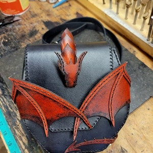 Dragon, Pouch, Bag, Leather Dragon Bag, Crossbody Dragon Bag ...