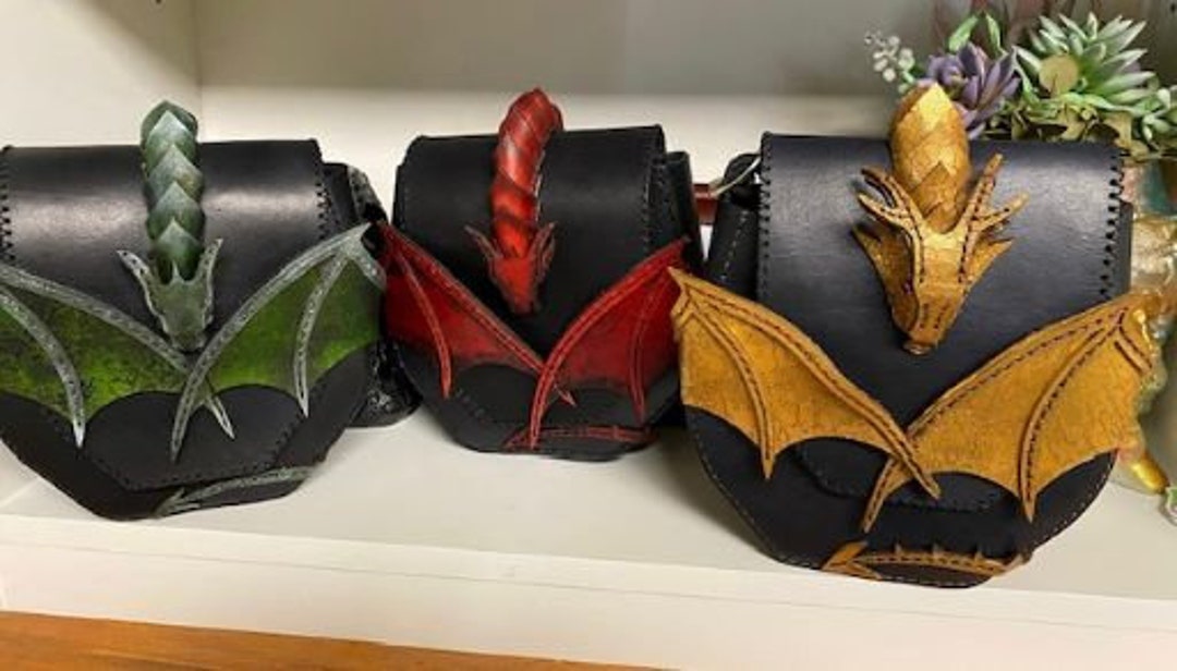 Dragon Purse, Backpack, Leather Dragon Bag, Crossbody Dragon Bag ...