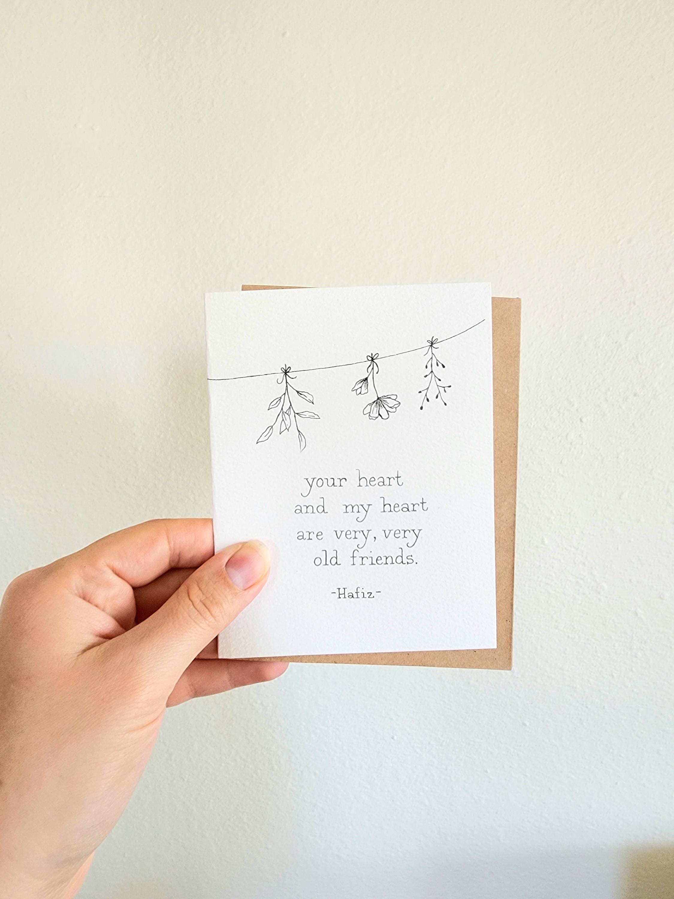 Hand Drawn and Handwritten Greeting Cards - Etsy
