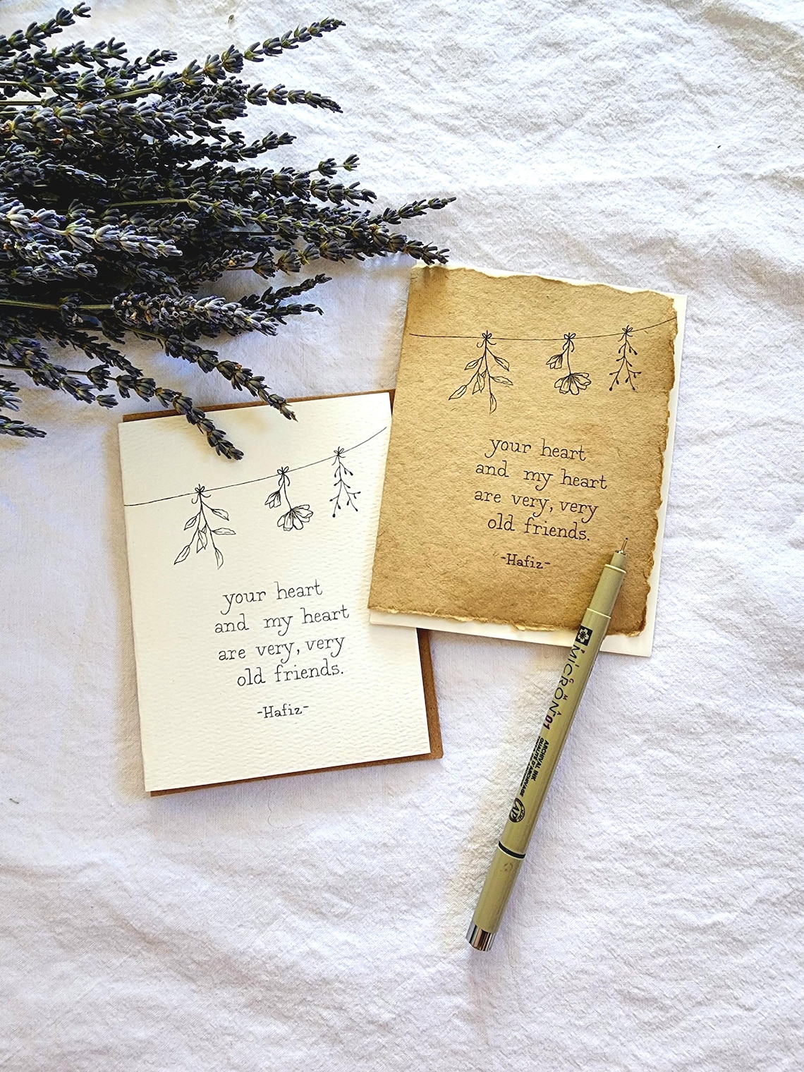 Hand Drawn and Handwritten Greeting Cards - Etsy